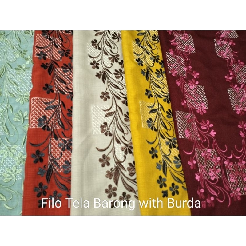Tela Barong: Fabric with Burda(flora) | Shopee Philippines