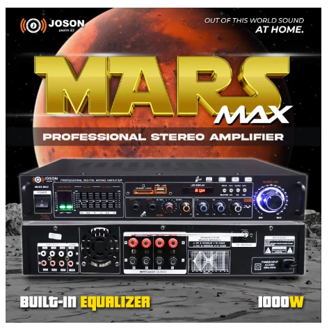 JOSON MARS/MARS MAX POWER MIXING AMPLIFIER FM/USB/SD/BT PLAYER - 600W ...