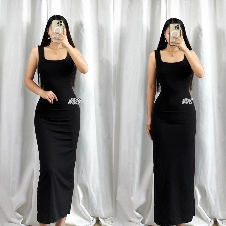 Calista Long Dress Dleeveless | Shopee Philippines