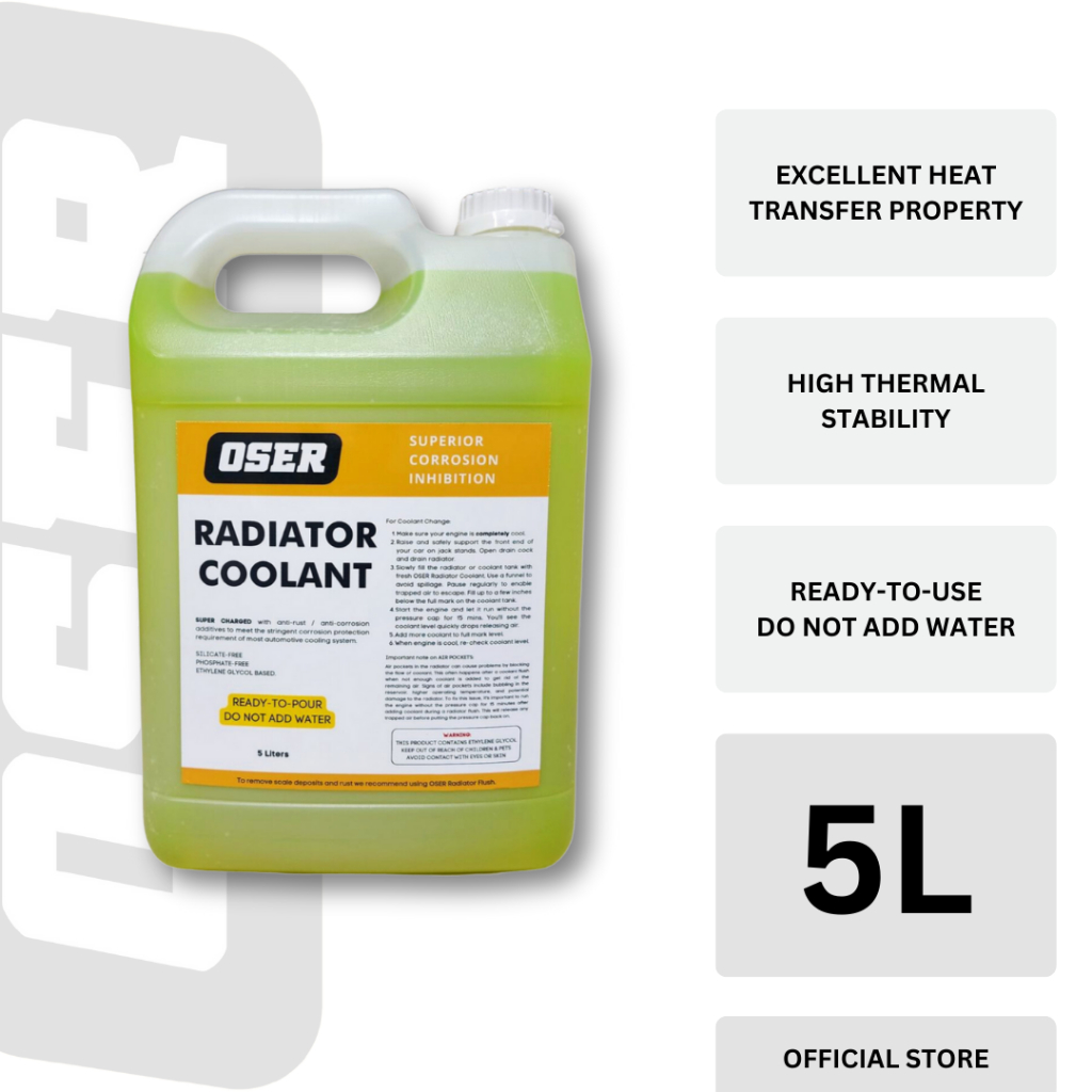 5 Liters Lumi Green Antifreeze Radiator Coolant Ready-To-Use. | Shopee ...