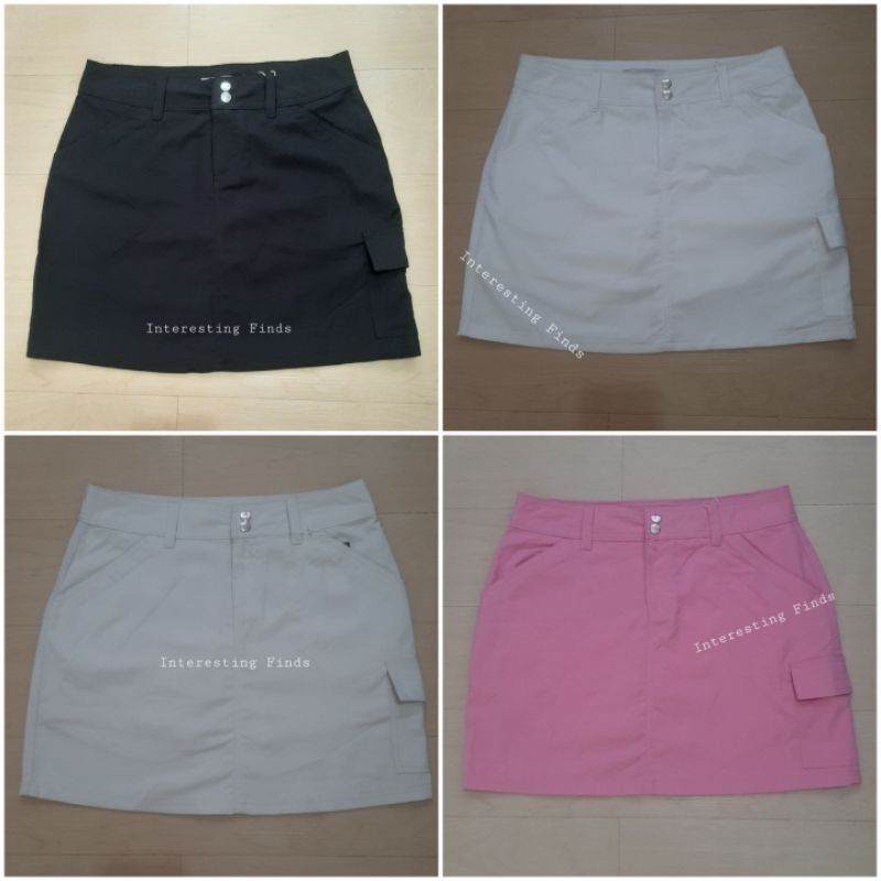 Overruns Soft Fabric Cargo Skort (with Inner Shorts) | Shopee Philippines