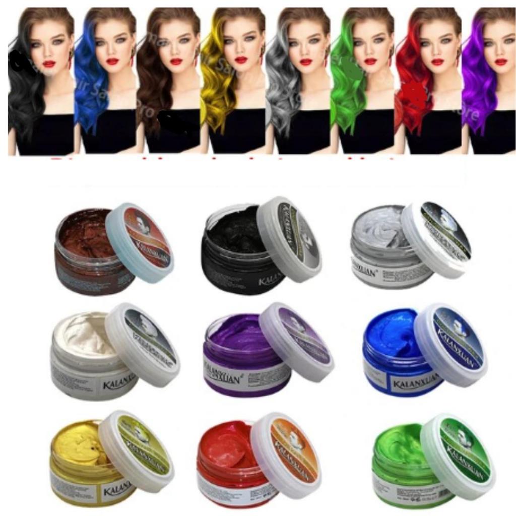 Washable Color Hair Wax 120g Blue Red Gold Green Purple Gray White ...