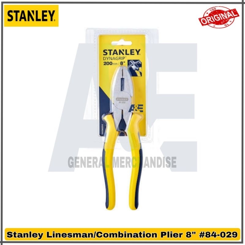 Stanley Dynagrip Pliers ( Long Nose , Combination , Diagonal, Groove ...