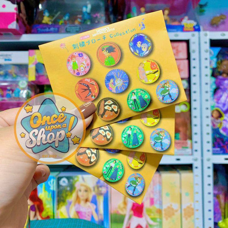 STUDIO GHIBLI OFFICIAL “HOWL’S MOVING CASTLE” EMBROIDERED PIN BLIND BAG ...