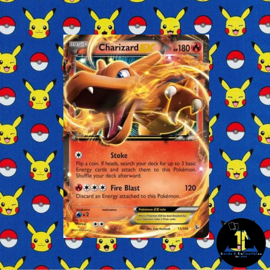 Pokemon Card Game Charizard EX - 11/106 - Ultra Rare XY: Flashfire Singles | Shopee Philippines