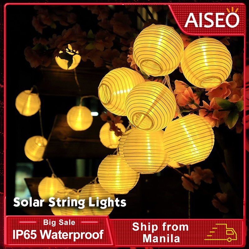 30 Leds Solar String Lights Waterproof Solar Garden Lantern Light for ...