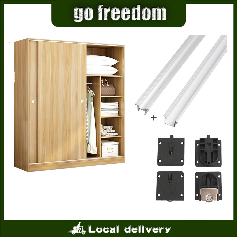 （COD）Sliding Wardrobe Roller Rail for Cabinet Door | Shopee Philippines