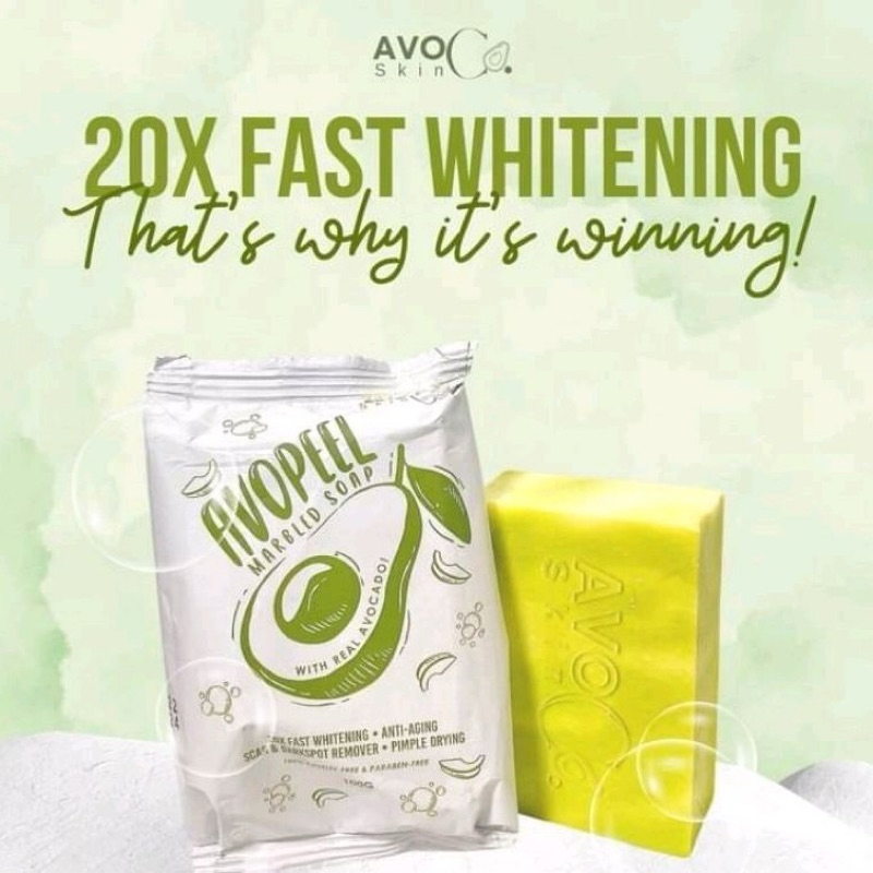 20X WHITENING AVOPEEL 100g Marble Soap Avo Skin Co. | Shopee Philippines