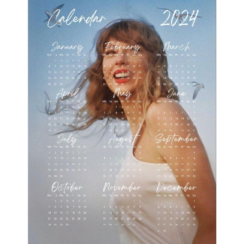 2024 Taylor Swift A3 Size Wallpaper Calendar Poster | Shopee Philippines