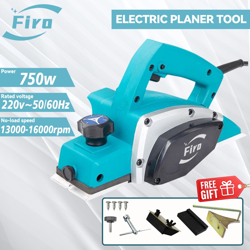 750W Power Planer Tool N1900B Electric Wood Planer Power Tool with Case ...