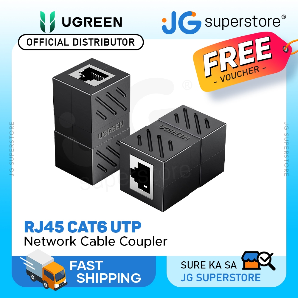 UGREEN 10pcs Cat6 UTP RJ45 Female to Female Ethernet Network Cable ...