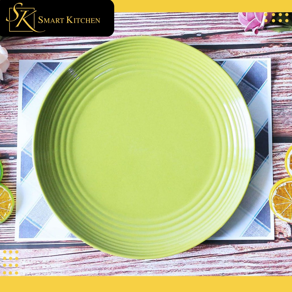 Smart Kitchen Melamine Dinner Plate ECO GREEN plain color plate ...