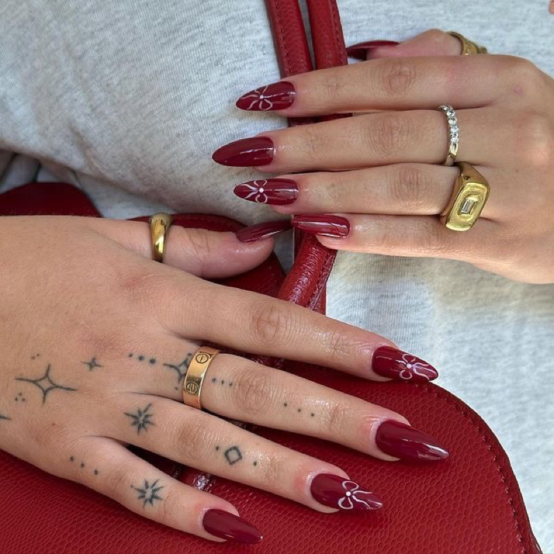 “RED BOW” THE CLAW BANDIT GEL FAKE NAILS PRESS ON NAILS THECLAWBANDIT ...