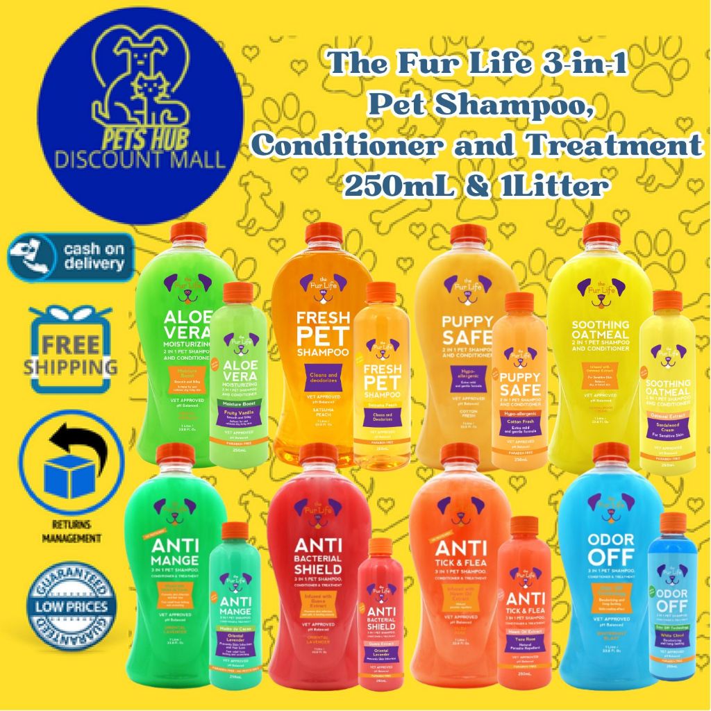 The Fur Life 3-in-1 Pet Shampoo, Conditioner and Treatment 250mL ...