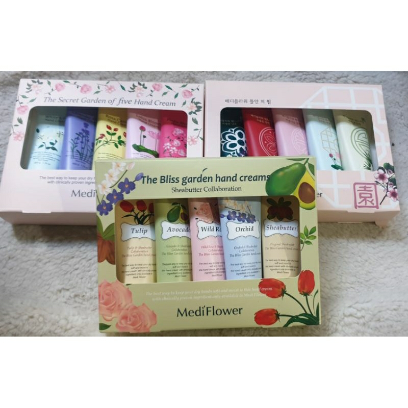 Medi Flower Korea hand cream set (50gx5tubes) | Shopee Philippines