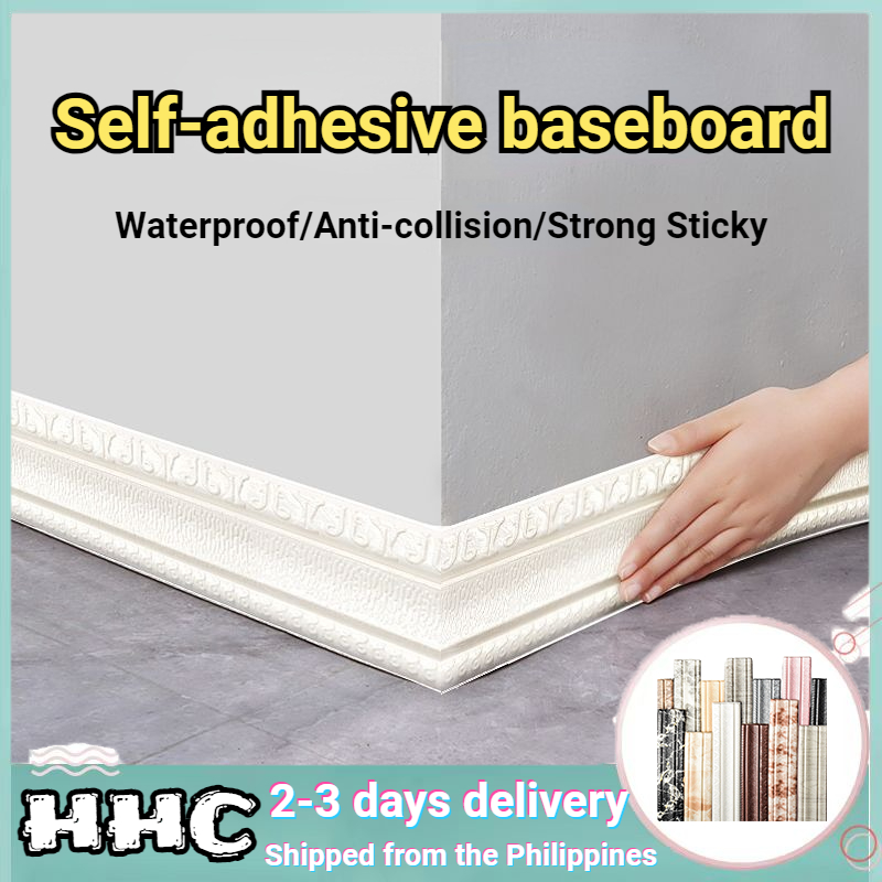 3d Pattern Embossed Foam Skirting Wall Sticker 2 3m Soft Foam Floor