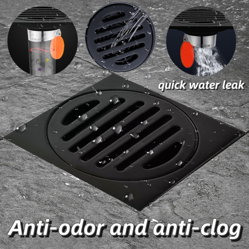 CONCEALED design Floor Drain 304 Stainless Steel Shower Floor Drain ...