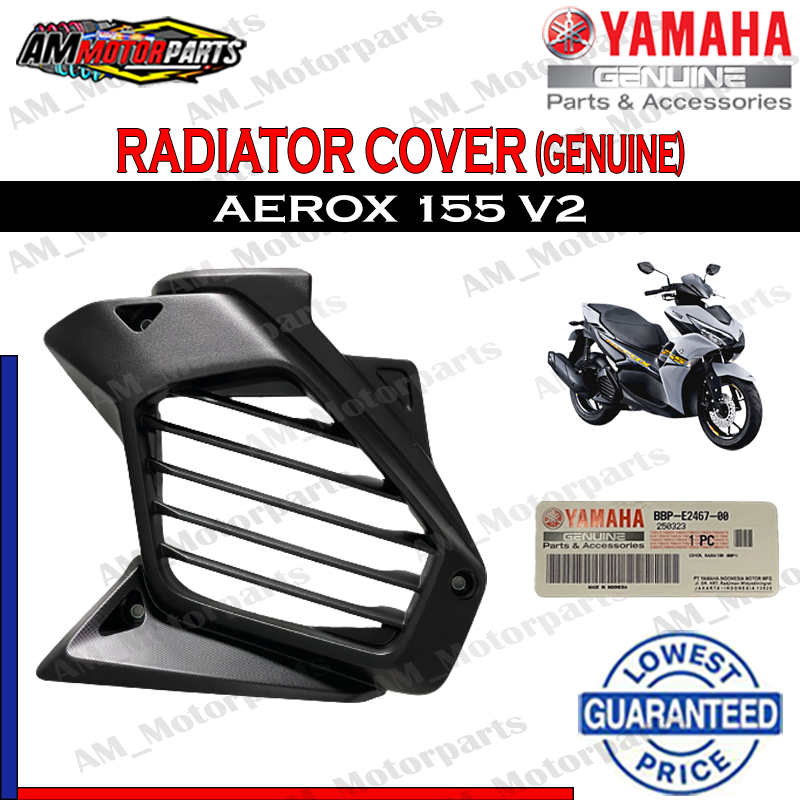 RADIATOR COVER FOR AEROX 155 V2 (BBP-E2467-00) YAMAHA GENUINE PARTS ...