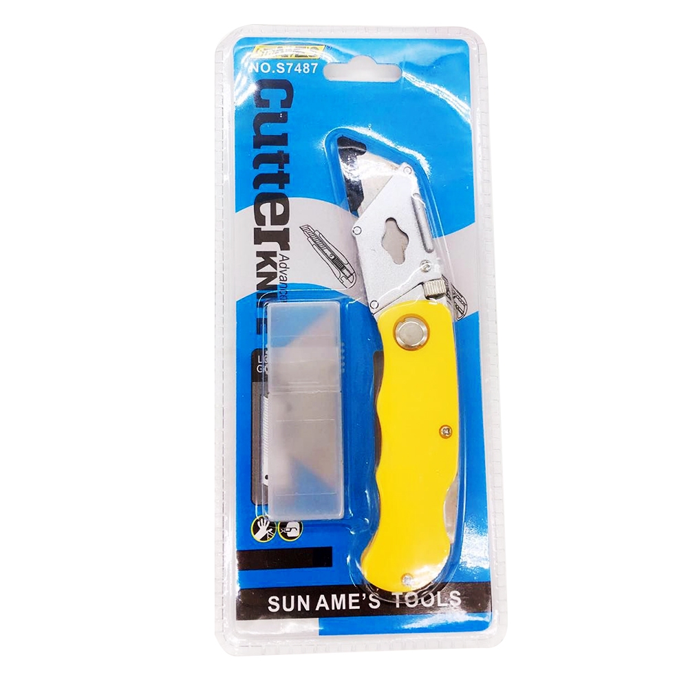 Professional plastic Handle 5 Pcs Foldable utility knife High Carbon ...