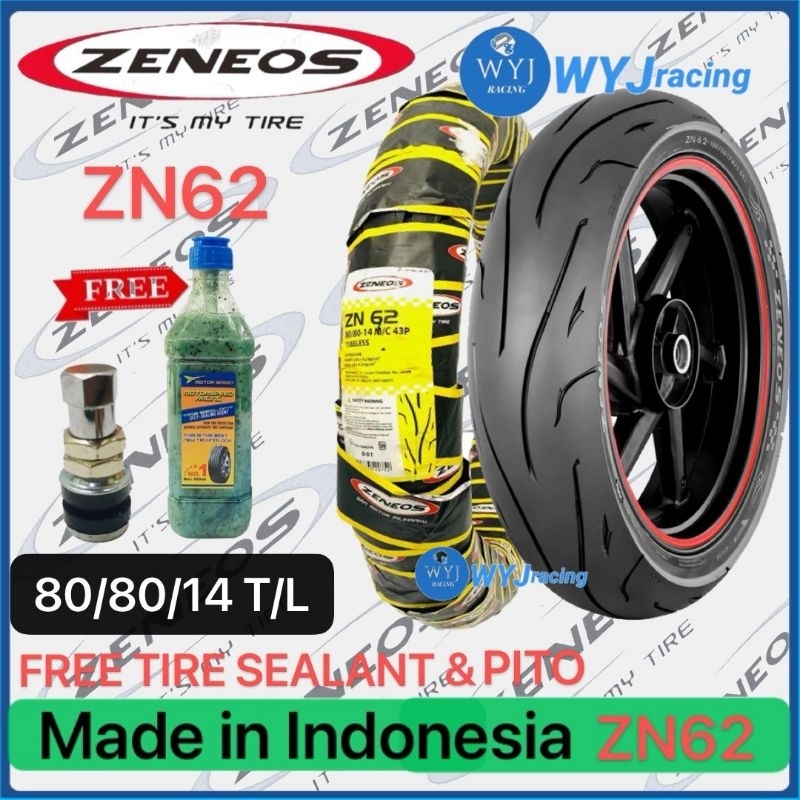 ZENEOS ZN62 MOTORCYCLE FREE TIRE SEALANT &PITO TIRE GULONG FREE ...