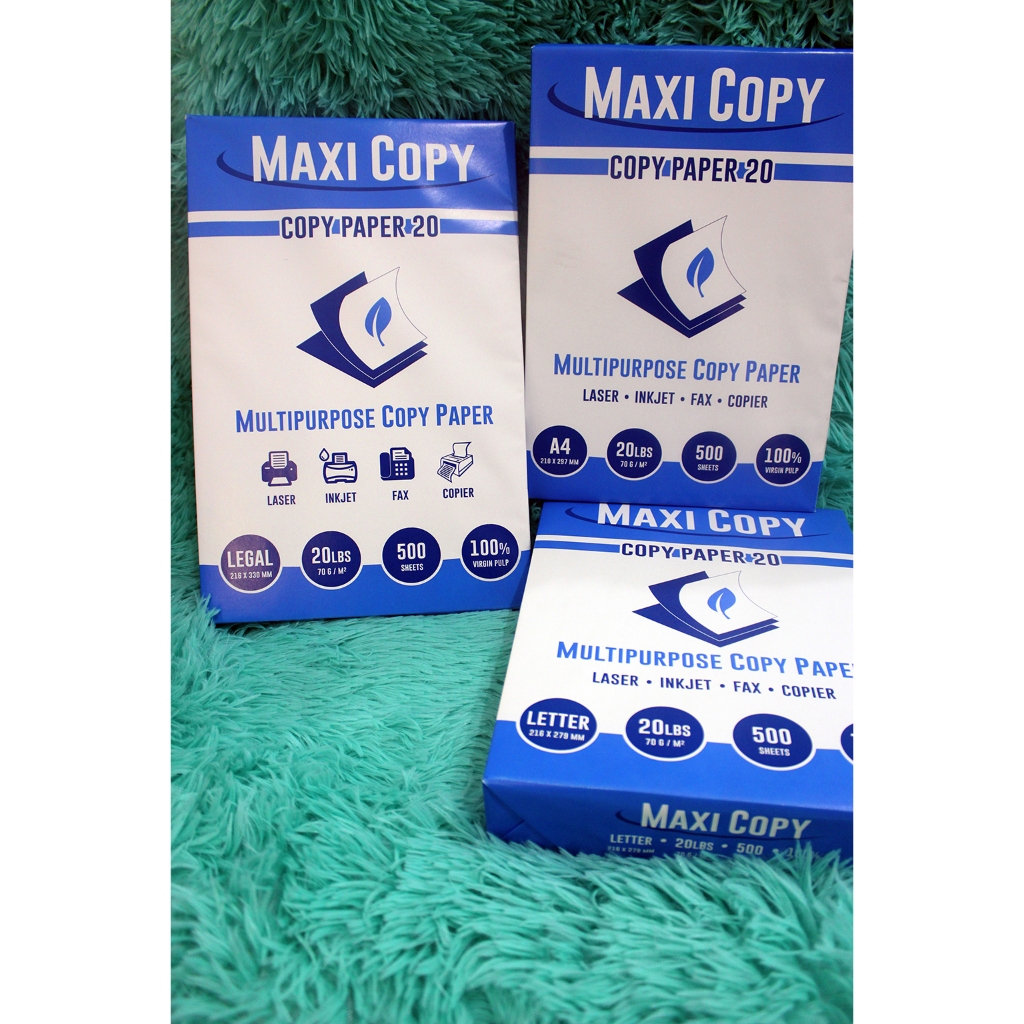 MAXI COPY 70 GSM COPY PAPER | Shopee Philippines