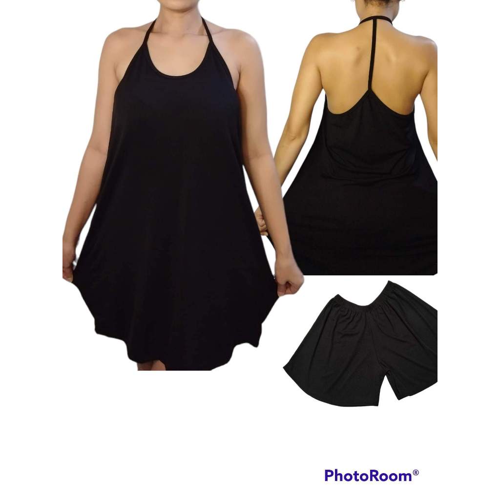 Plus Size Halter Dress Sexy Back Lxl2xl Shopee Philippines