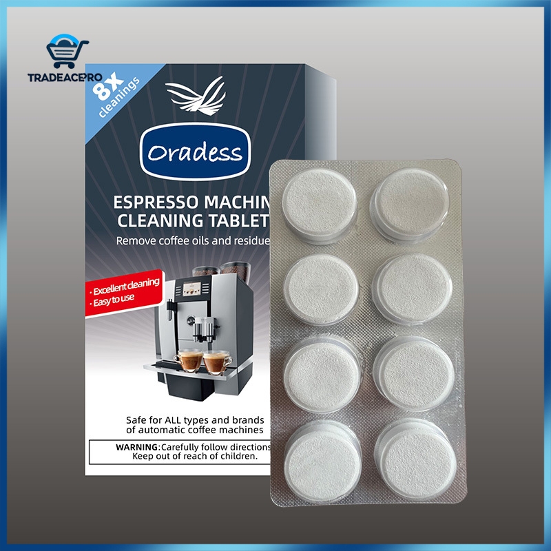 8pcs Coffee Machines Cleaning Effervescent Tablets Universal Descaling ...