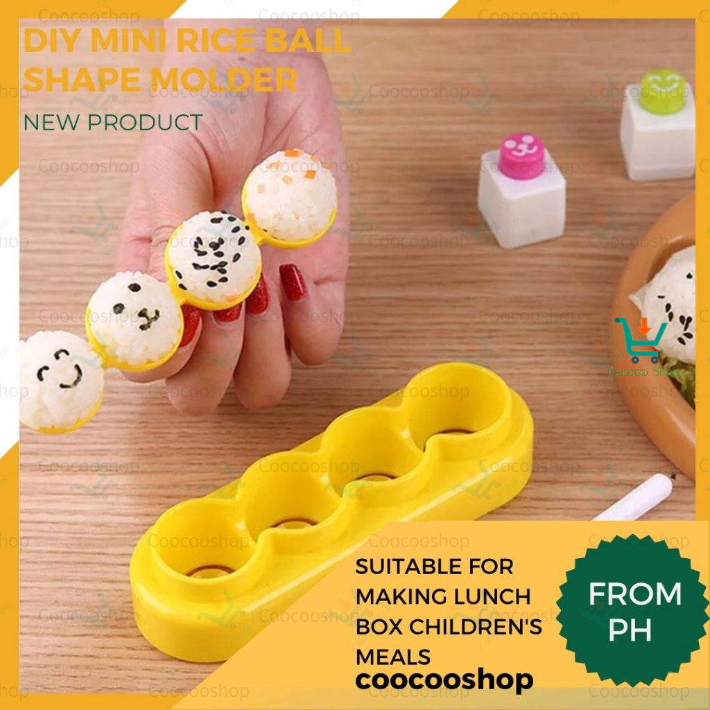 Smile Face DIY Mini Rice Ball Shape Molder Kitchen Gadget Cooking Bento ...