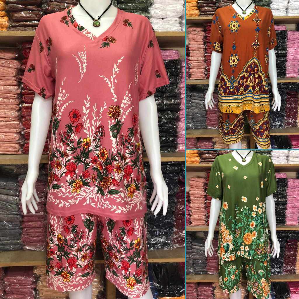 3XL Plus Size V-Neck Shorts Terno w/ Pocket(direct supplier) | Shopee Philippines