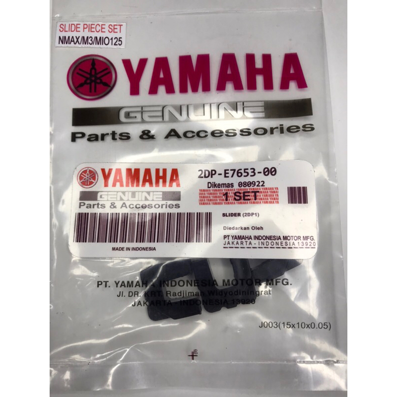 Slide Piece Nmax Mioi125 M3 Yamaha part no. 2DP-E7653-00 | Shopee ...