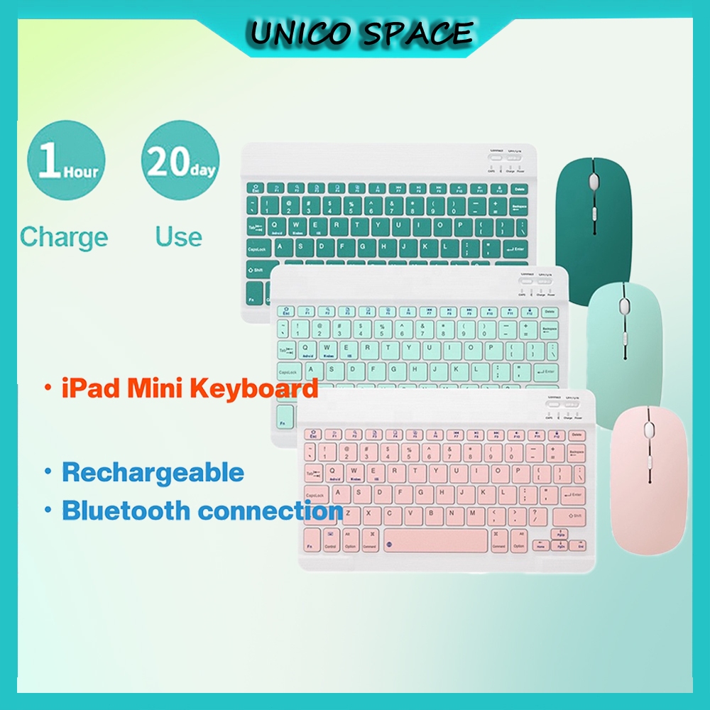 Wireless Bluetooth Keyboard Mouse Set Tablet Ipad Phone Keyboard Mini Bluetooth Keyboard Mouse