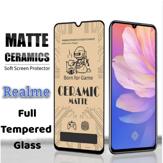 Matte Ceramic Tempered glass Soft Film Realme C55 C53 C51 C11 C12 C15 C21 C67 C25 C30 C35 Note ...