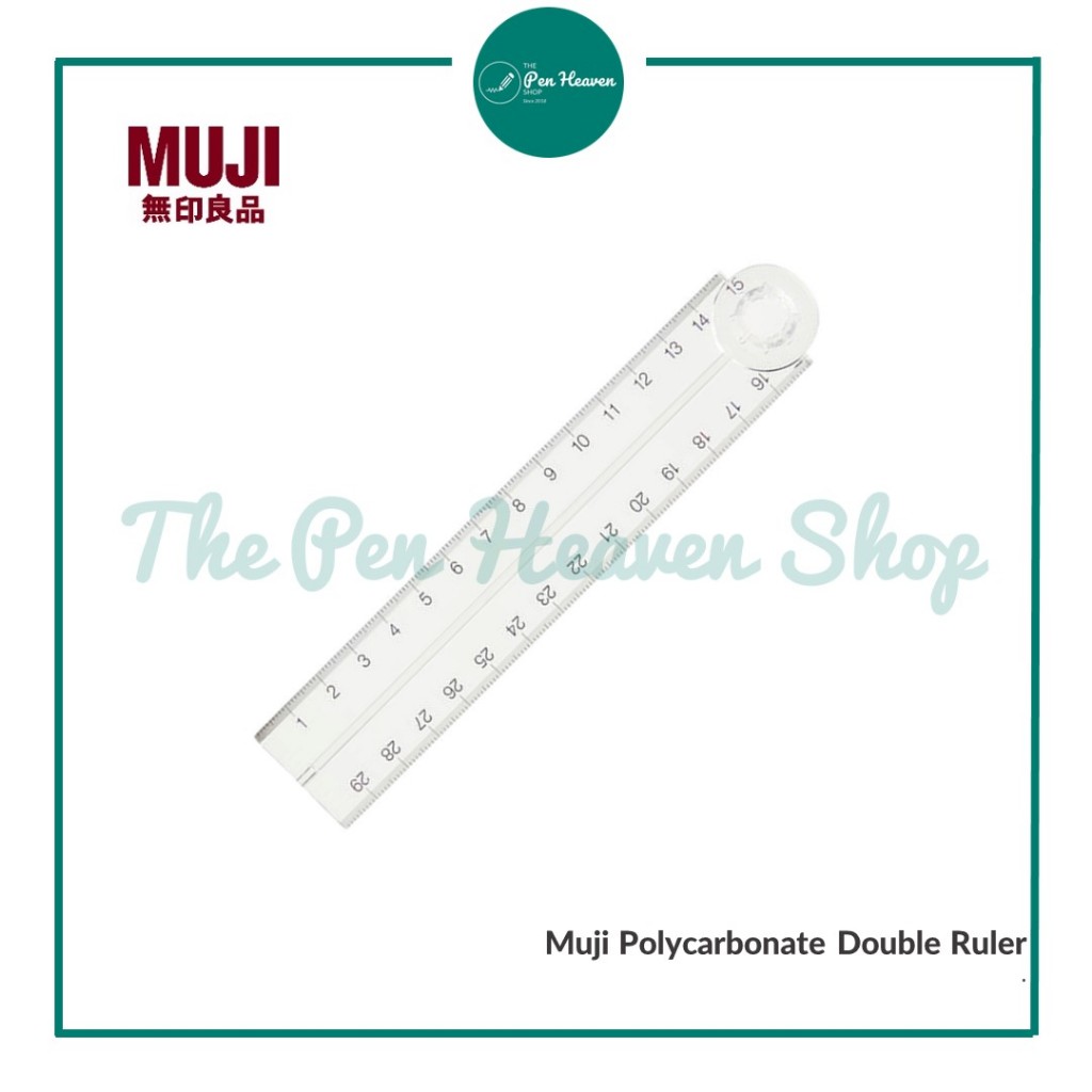 Muji Polycarbonate Double Ruler (Authentic) | Shopee Philippines