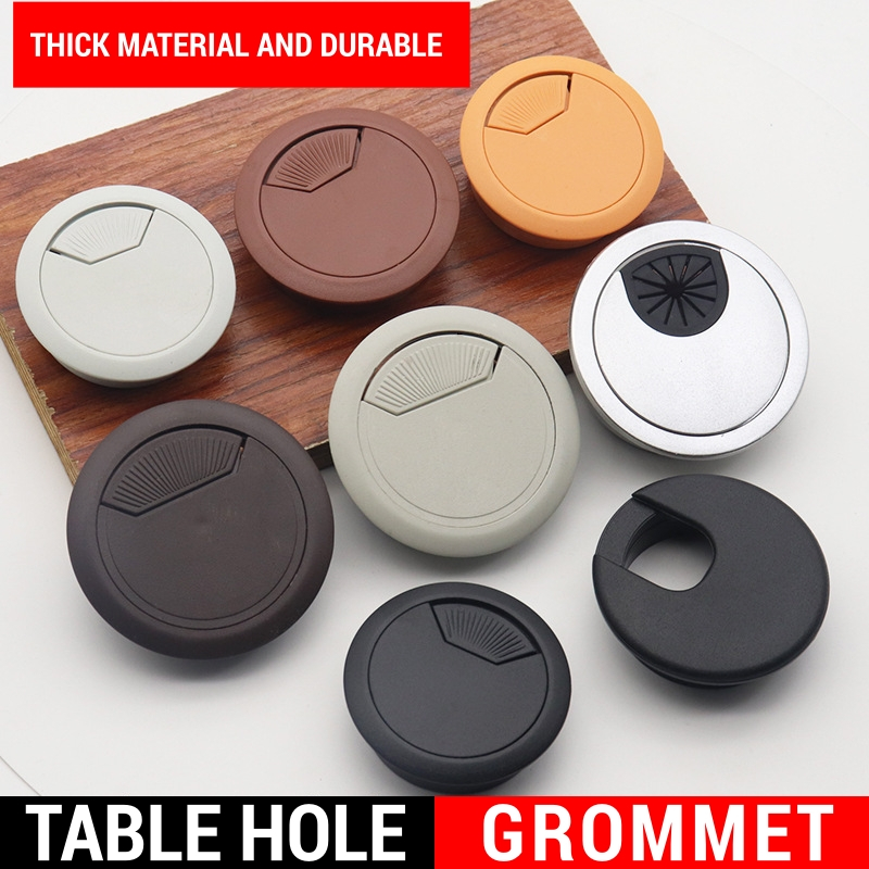 High Quality Computer Desk Table Grommets Cable Wire Hole Plastic Cover ...