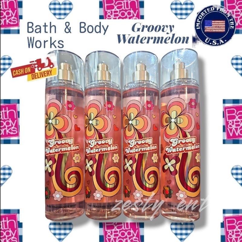 Bath and Body Works Groovy Watermelon Fine Fragrance Body Mist 236ml ...