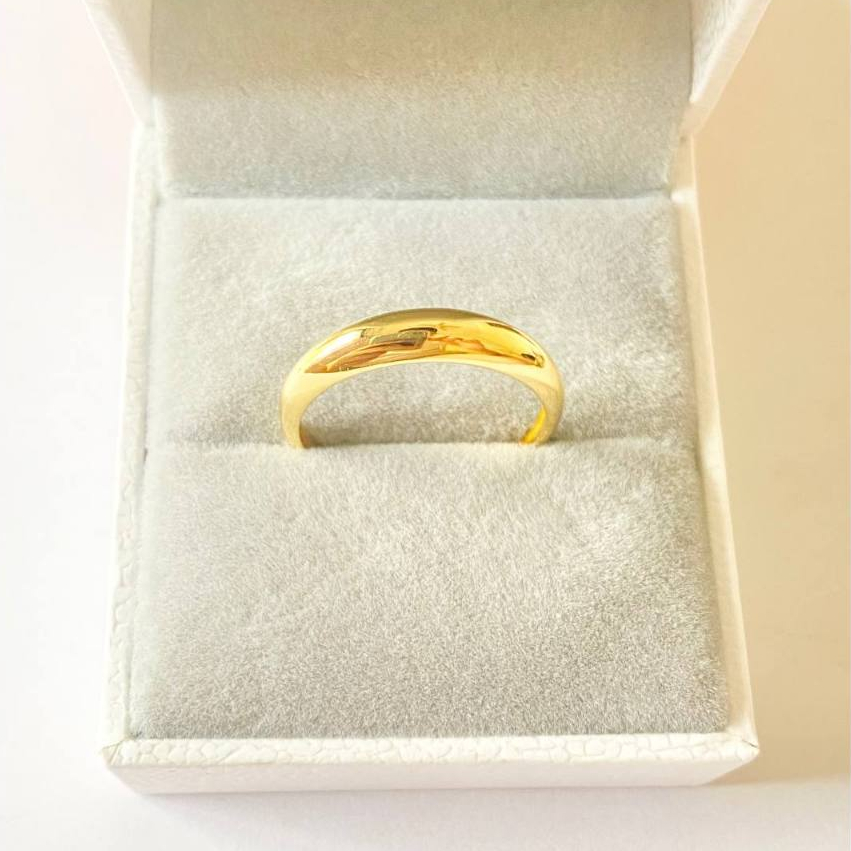 Pawnable 18K Saudi Gold Hollow Dome Ring | Shopee Philippines