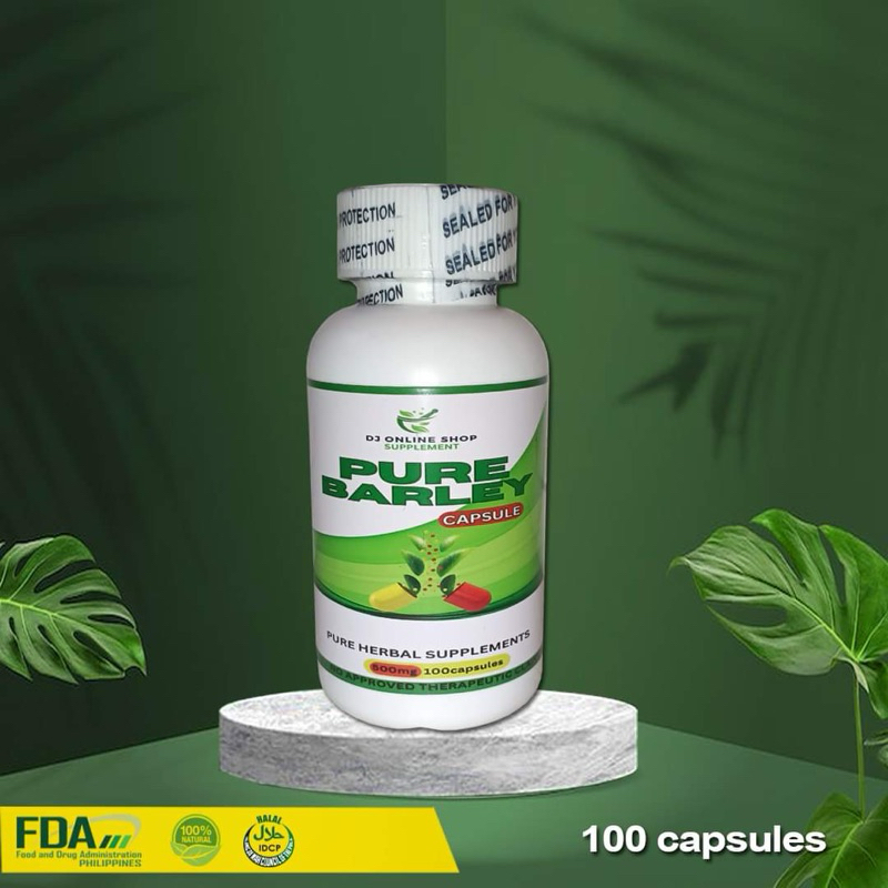 PURE HERBAL BARLEY SUPPLEMENTS(100 CAPSULES) | Shopee Philippines