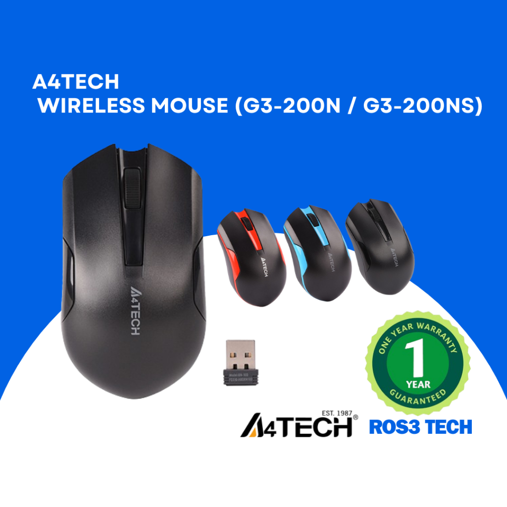 A4TECH WIRELESS MOUSE (G3-200N / G3-200NS) | Shopee Philippines