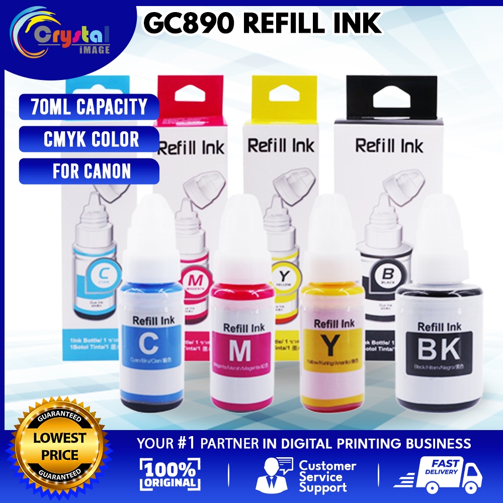 Canon Ink GC890 Refill ink For Canon IP1200 IP2770 MP237 MP287 P200 ...