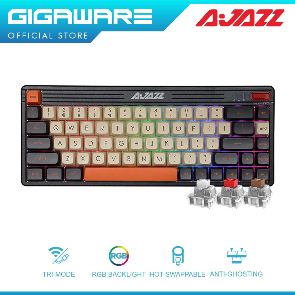 Ajazz K690T Wireless Mechanical Keyboard Tri-Mode 69 Keys 65% Hot ...