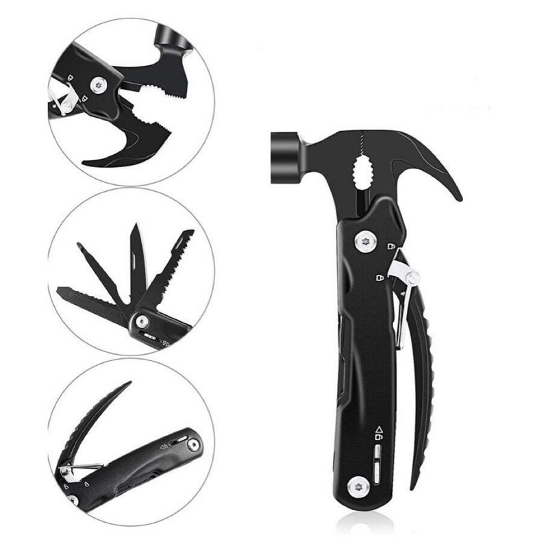12 In 1 OUTDOOR Multi Tools Multifunction Claw Hammer | Shopee Philippines