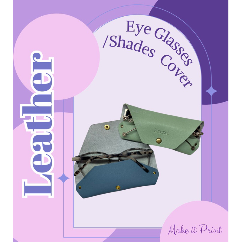 Personalized Leather Eyewear Cover | Shopee Philippines
