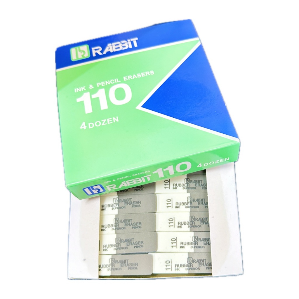 48pcs/box RABBIT Ink & Pencil Eraser School Supplies | Shopee Philippines