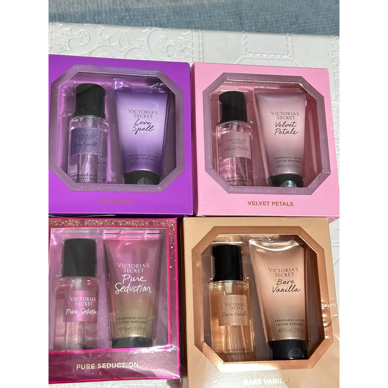 VICTORIA’S SECRET SET MIST & LOTION LOVE SPELL ,BARE VANILLA ,PURE ...