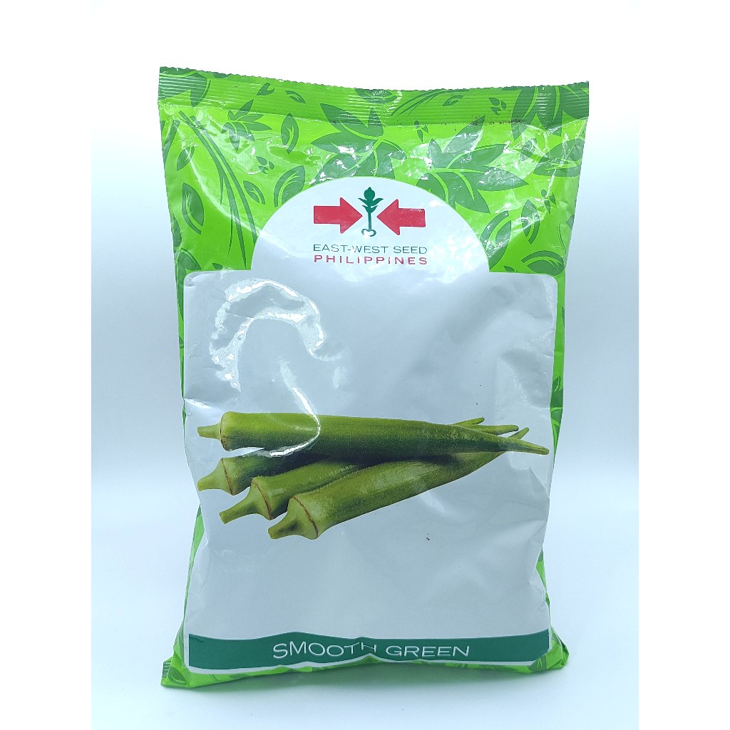 EAST-WEST SEED SMOOTH GREEN OPV OKRA SEEDS PACK (1 KILO) | Shopee ...