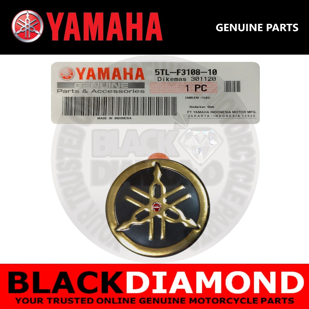 MIO SPORTY GOLD EDITION | SNIPER 135 MX | YAMAHA GENUINE EMBLEM (GOLD ...