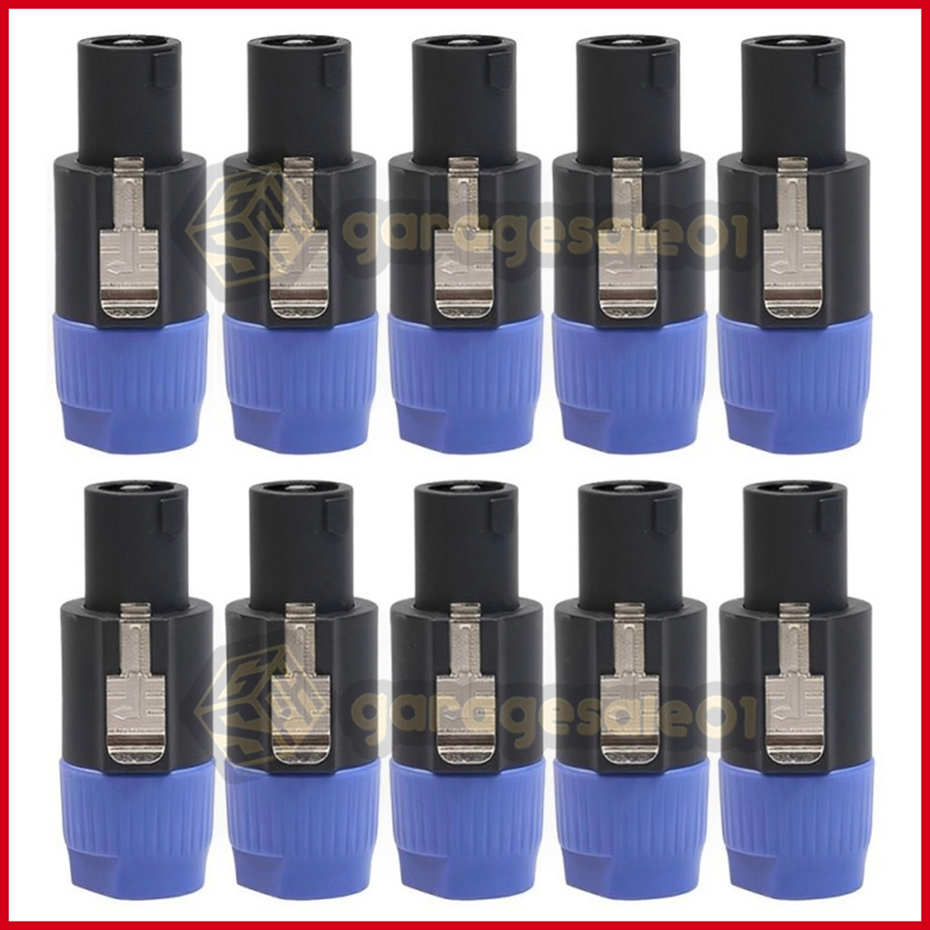 10pcs NL4FC Speaker Connectors 4 Pin Male Audio Speakon Ohm Plug ...