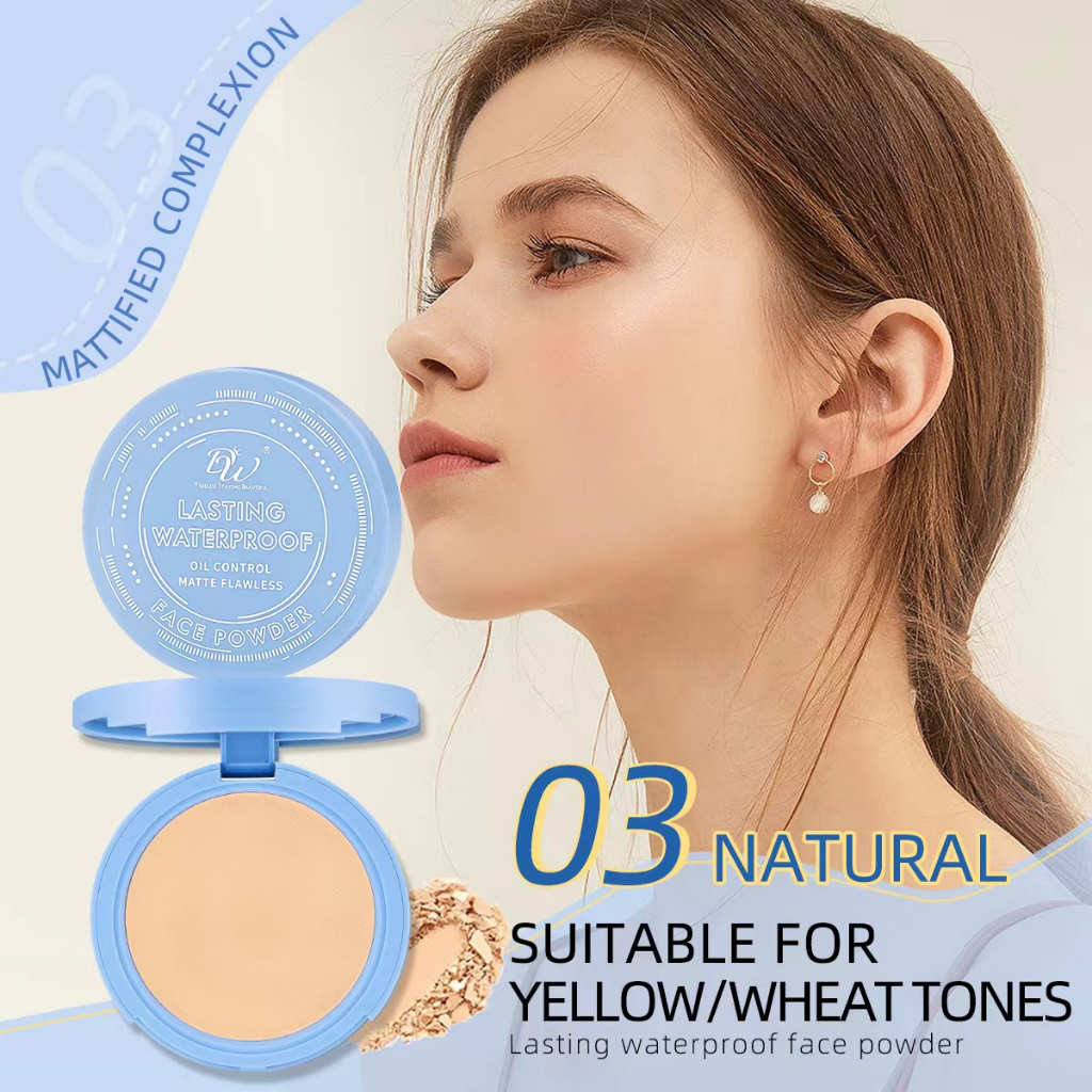 DW Lasting Waterproof Oil Control Matte Flawless Face Pressed Powder 10g | Shopee Philippines