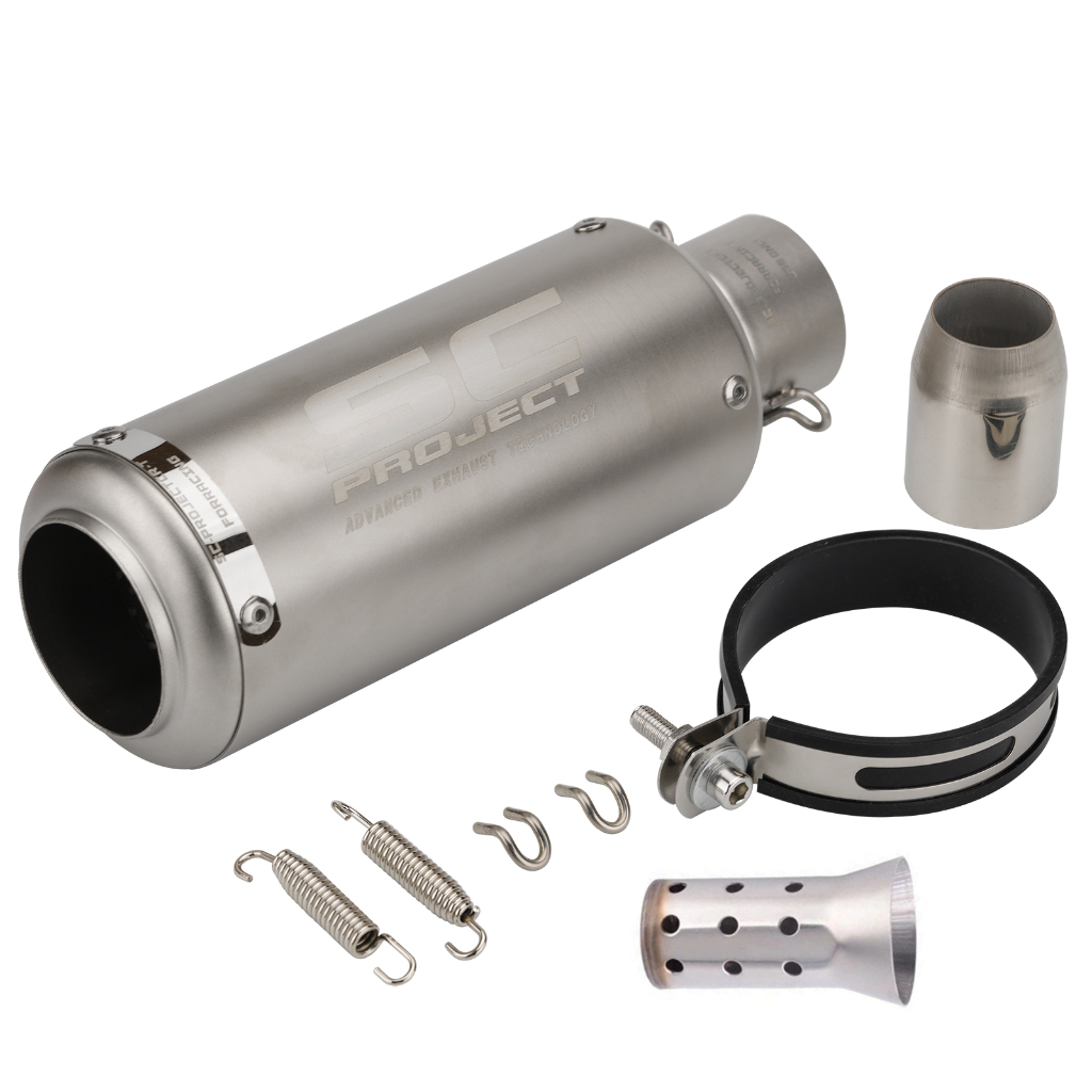 SC Universal 51mm Motorcycle Exhaust Pipe Locomotives Professional ...