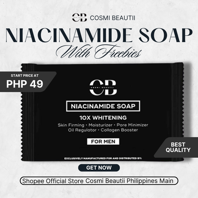 Original Cosmi Beautii Niacinamide Soap 10x Whitening Cb Soap Shopee
